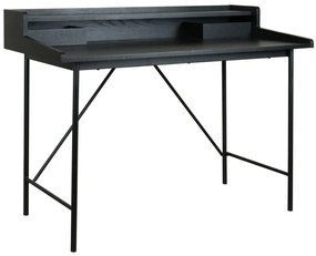 Černý dřevěný psací stůl Quax Hai-No-Ki 120 x 60 cm