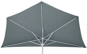 Slunečník půlkruh Parla - polyester/hliník - 270cm antracit bez podstavce