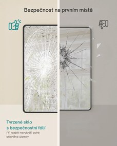 Nástěnné zrcadlo NADIA, 91x61 cm, černá SongmicsHome