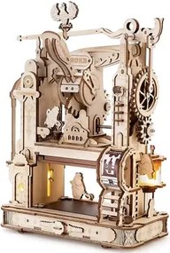RoboTime 3D dřevěné mechanické puzzle Tiskařský lis