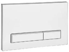 Sanela Příslušenství - Dvojčinné splachovací tlačítko splachování WC, do rámu SLR 21, bílá SLW 50