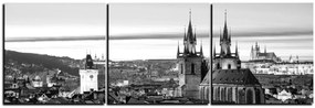 Obraz na plátně - Panoramatický pohled na starú Prahu -panoráma 5256QB (120x40 cm)
