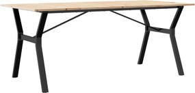 Jídelní stůl s Y rámem 180 x 90 x 75 cm borové dřevo a ocel 3282722