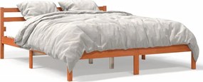 vidaXL Rám postele voskově hnědý 200 x 200 cm masivní borovice [844149] Barva: Voskově hnědá