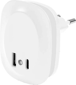 LEDVANCE Lunetta - Zásuvkové světlo Edge Sensor, senzor soumraku, bílá 4099854532115