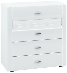 Casarredo - Komfort nábytek Komoda AMARA 4S, bílá lesk