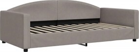 Válenda s přistýlkou a matracemi taupe 100 x 200 cm textil 3197214
