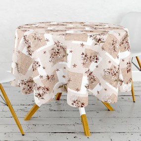 Ubrus PVC kulatý FL-1581-02 – Rozkvetlé chvíle (různé velikosti)