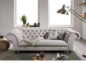 Askont Chesterfield Preston: Pohovka 3M Light Gray