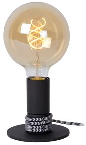 Lucide 45576/01/30 stolní lampa Marit, černá, E27, 10,5cm