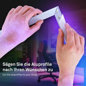 BRI 2167384 Pimp Your Stripe prodlužovací sada LED Strip 4m, IP44 venkovní, WiFi, RGB+W - BRILONER