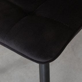 LABEL51 Jídelní židle BISTRO samet černá
