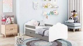 Dětská postel Tobík - šedá (Vybírat můžete z mnoha motivů a barev.)