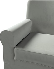 Potah na křeslo IKEA Ektorp Jennylund barva šedá látka lesklé, sametová