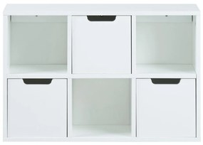 Bílá nástěnná knihovna 58x39 cm Mitra - Actona