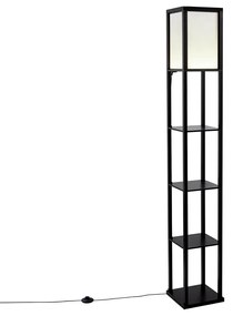 Designová stojací lampa černá a bílá včetně LED - Nea