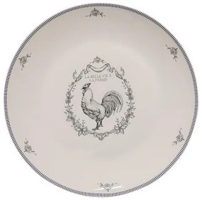 Porcelánový jídelní talíř DEVINE FRENCH ROOSTER Clayre &amp; Eef DFRFP