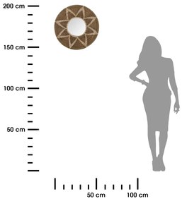 Zrcadlo Barbara, hnědé
