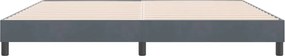 Postel Box Spring bez matrace tmavě šedá 180x210 cm samet 3315838
