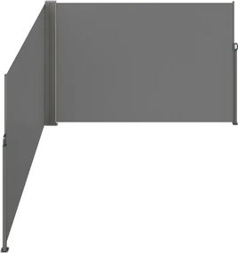 Stahovací boční markýza, 200,7 × 599,4 cm venkovní ochranná zástěna, 180 g