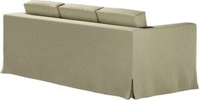Potah na pohovku IKEA  Karlanda 3-místná nerozkládací, dlouhý barva béžová látka pletený vzor