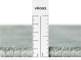 Světle modrý ručně tkaný koberec z viskózy 80x150 cm Noemi – Vikosa