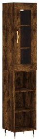 Skříň highboard kouřový dub 34,5 x 34 x 180 cm kompozitní dřevo