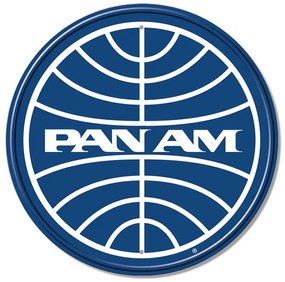 Plechová cedule Pan Am Blue 30 cm