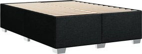 Rám postele bez matrace černý 160 x 200 cm textil 3284487