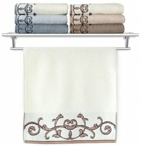 Veba Ručník a osuška Terry Barocco 500g/m2  Osuška Terry Barocco II. šedomodrá 70x140 cm