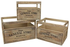 Willow Direct Dřevěná bedýnka General Store střední 36x27x25 cm