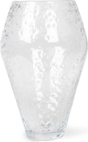 Váza Crushed Glass 19,2 x 30 cm transparentní