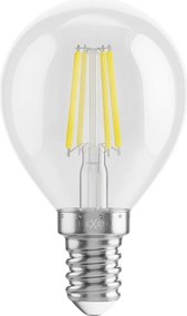 Mexen Vintis, LED filamentová žárovka E14, G45, 6 W, neutrální bílá 4000K, čirá, L156-E14-0640-00