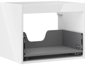 Mexen Box-A korpus skříňky pod umyvadlo 60 cm, 1 zásuvka, bílý lesk - 91AX0-0600-470-1-00