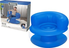 Bestway Nafukovací křeslo modré 112 x 112 x 70 cm 75138