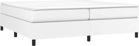 Rám postele s boxspringem bílá 200 x 200 cm umělá kůže 3121066