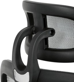 Ergonomická kancelářská židle LEXON - šedá síťovina