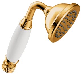 TRES CLASIC Sprcha proti usazování vodního kamene, keramická rukojeť, zlatá 29963109OR