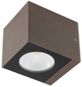 Redo 90099 nástěnné LED svítidlo Teko tmavě hnědé, 6W, 3000K, 9cm