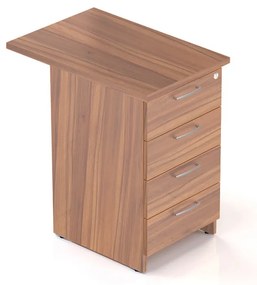 Kontejner Visio 70 x 47 cm - 4 zásuvky, ořech
