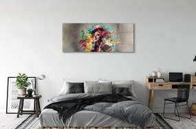akrylový obraz Klaun barva poznámky 120x60 cm