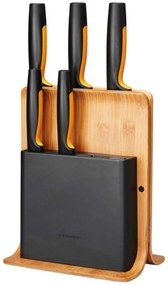 FISKARS - Blok s noži, 5 ks, bambus 1057552
