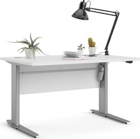 FALCO Výškově nastavitelný psací stůl Office 80400/382 bílá/silver grey