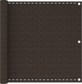 Balkonová zástěna hnědá 90 x 300 cm HDPE 311044
