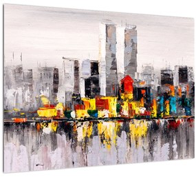 Obraz - Malba velkoměsta (70x50 cm)