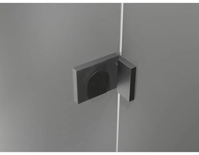 Mexen, Mexen Lunar pravé otočné sprchové dveře 120 cm, průhledné, pistolově šedé kartáčované - 834-120-000-66-00-P