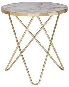 Bruxxi Odkládací stolek Galla, 57 cm, zlatá