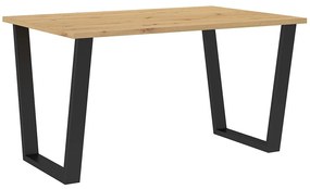Jídelní stůl industriální Cezar - 138x90/75 cm - artisan