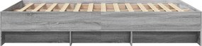 Rám postele šedý sonoma 120 x 200 cm kompozitní dřevo 3295665