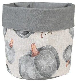 Bavlněný košík na pečivo s dýněmi Country Style Pumpkin - Ø 15*16 cm